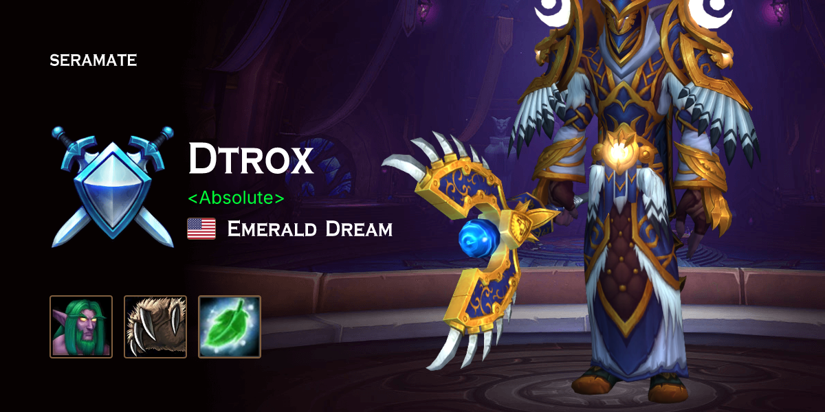 Dtrox @ Emerald Dream (US) · Seramate · WoW PvP Leaderboards, Arena Activity, Character Profiles ...
